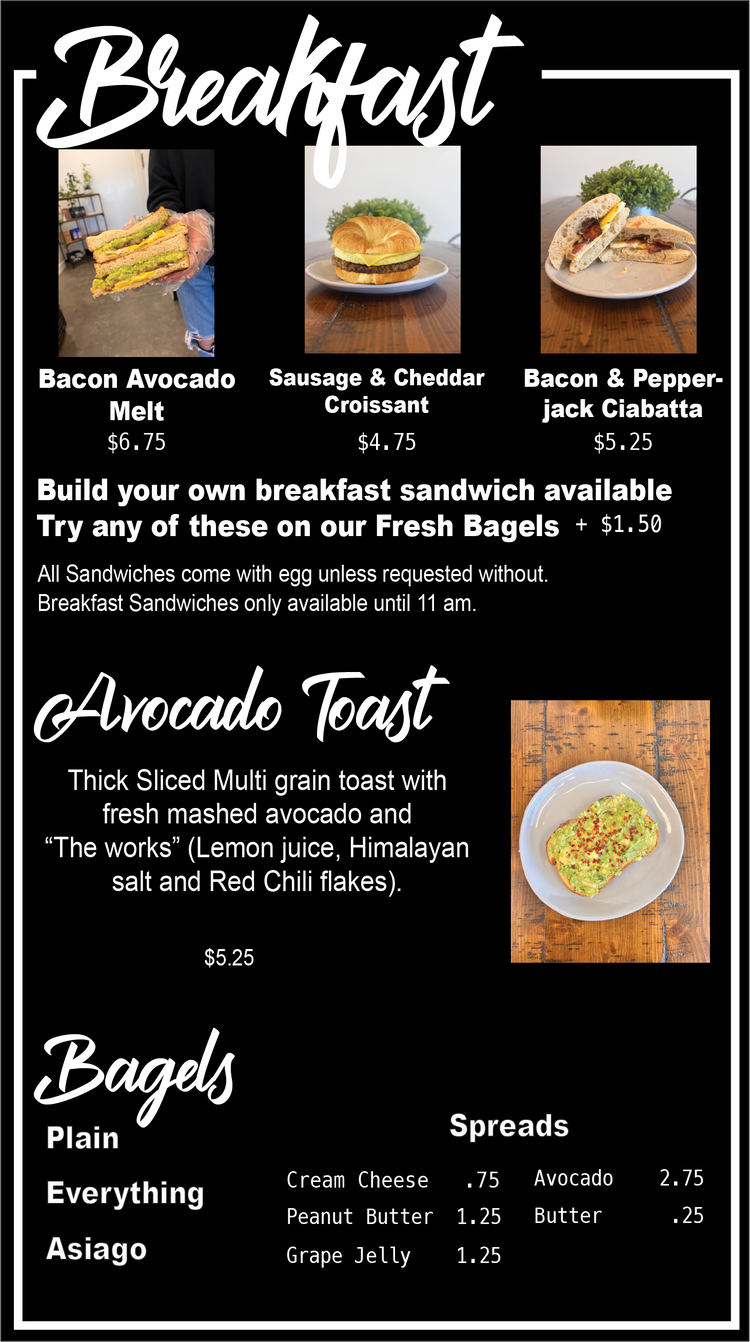 Menu – Top Fuel Espresso